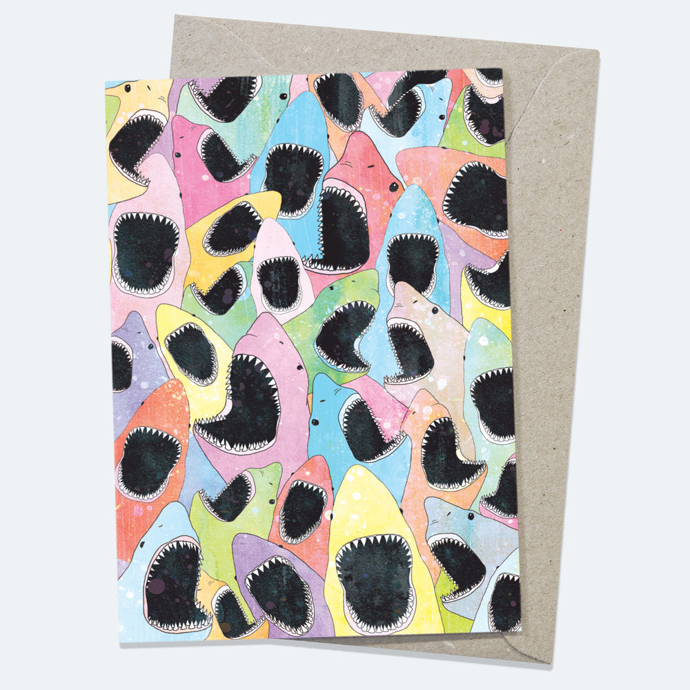 Sharks! - Greeting Card